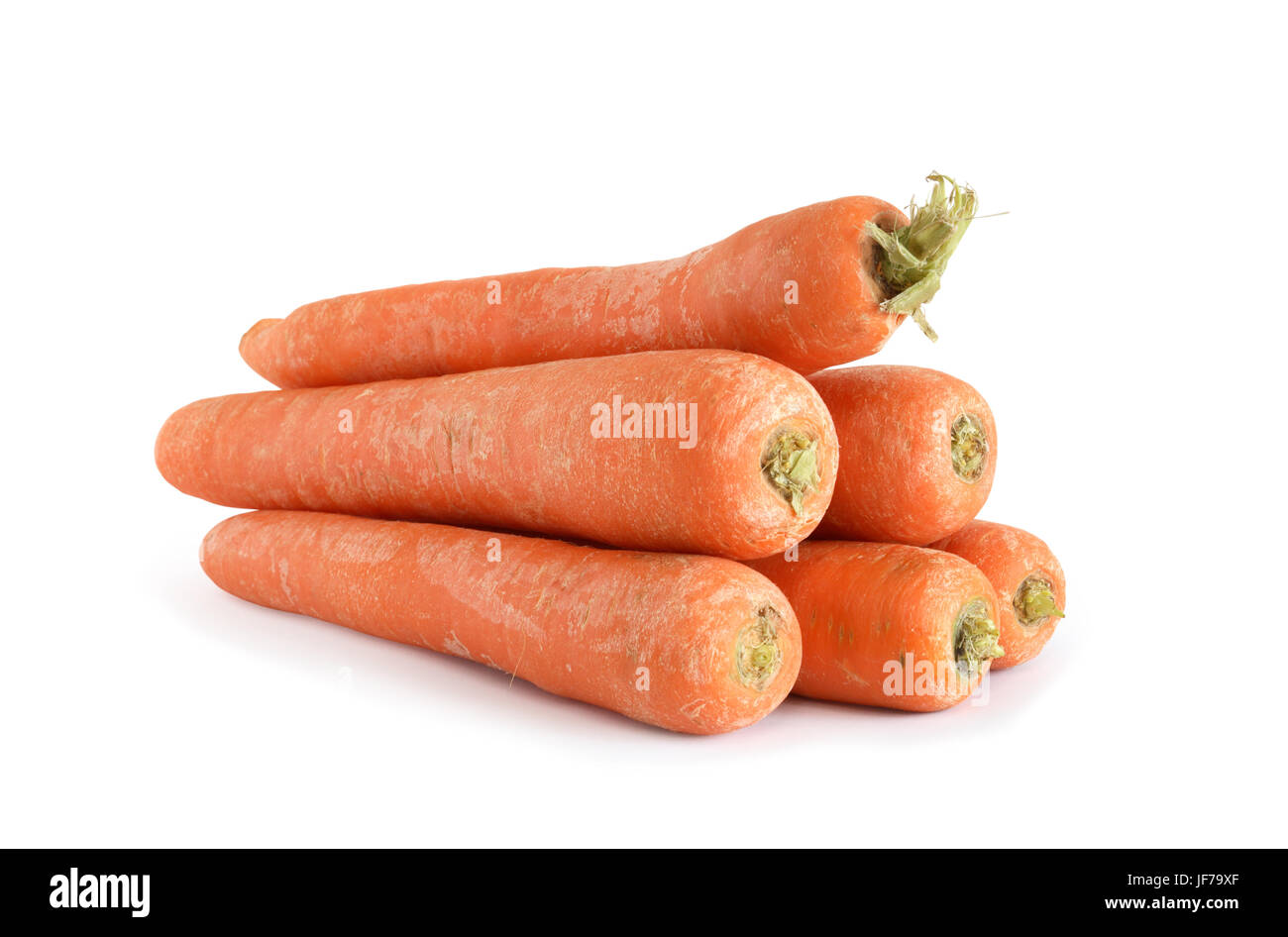 Stack of carrot on white background. Clipping path is included Stock ...