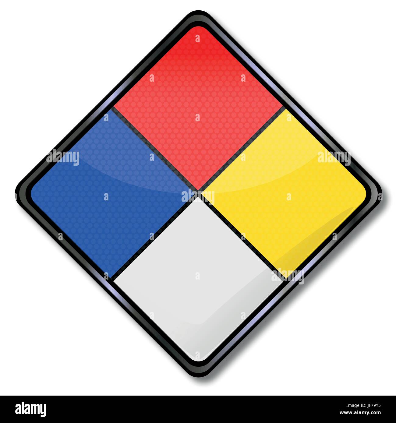 sign with danger diamond Stock Vector Image & Art - Alamy