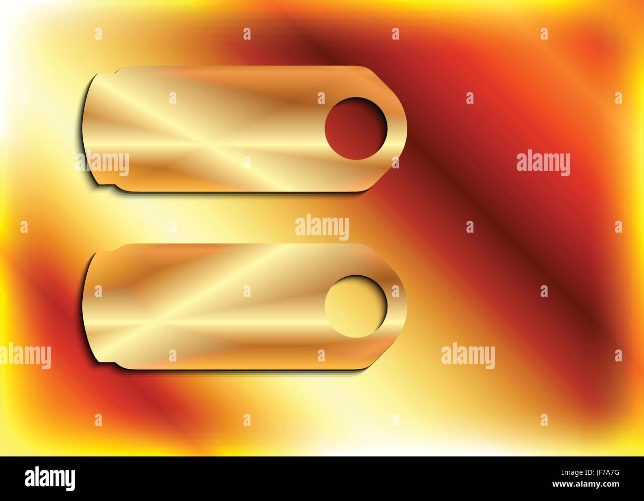 metal, brass, banner, gradient, metallic, gold, two, shadows, metal ...