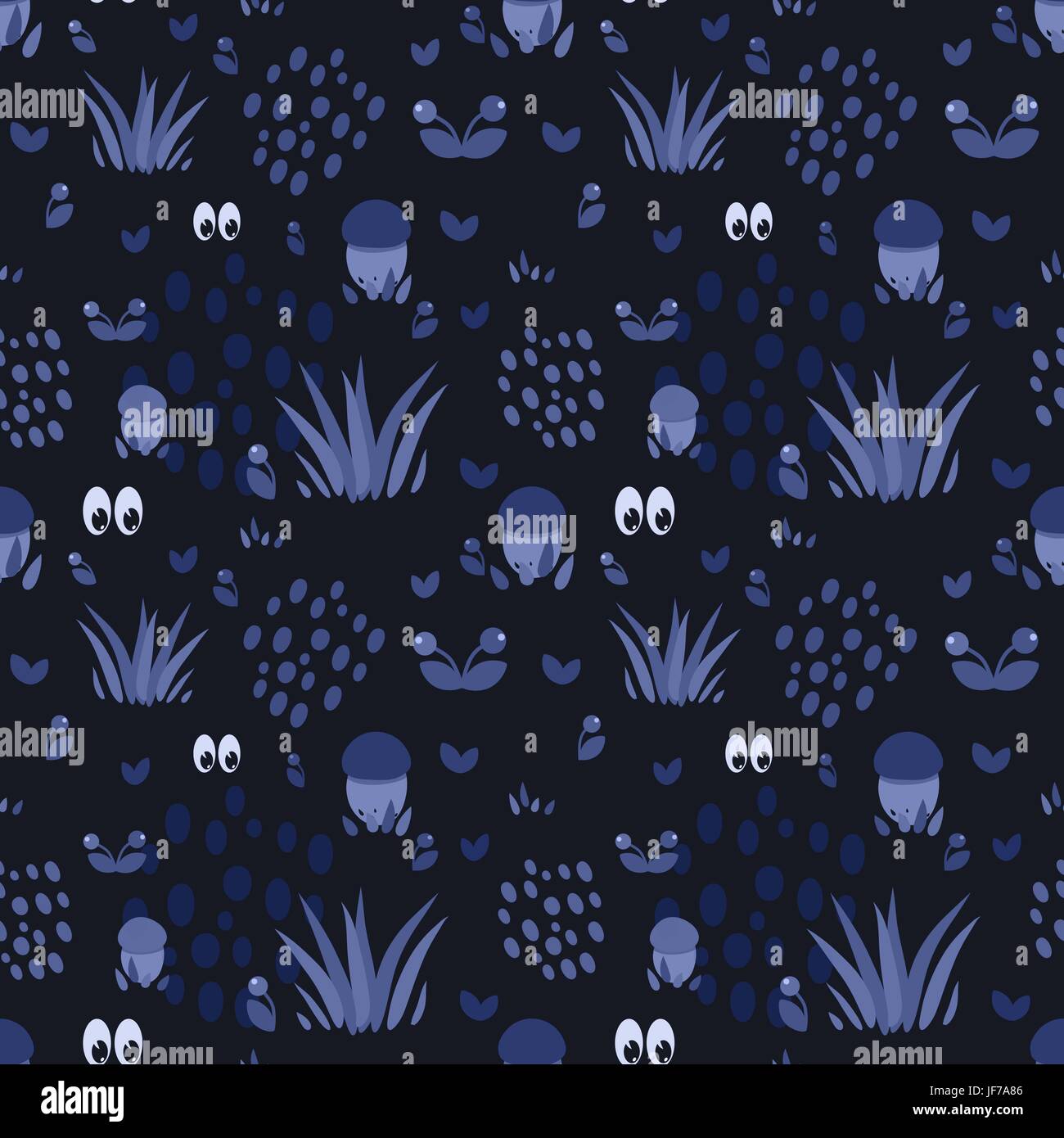 Seamless background on a forest theme. Vector Stock Photo - Alamy