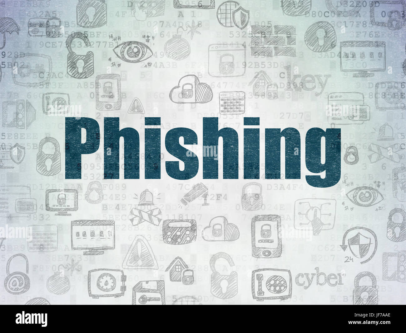 Protection concept: Phishing on Digital Data Paper background Stock ...
