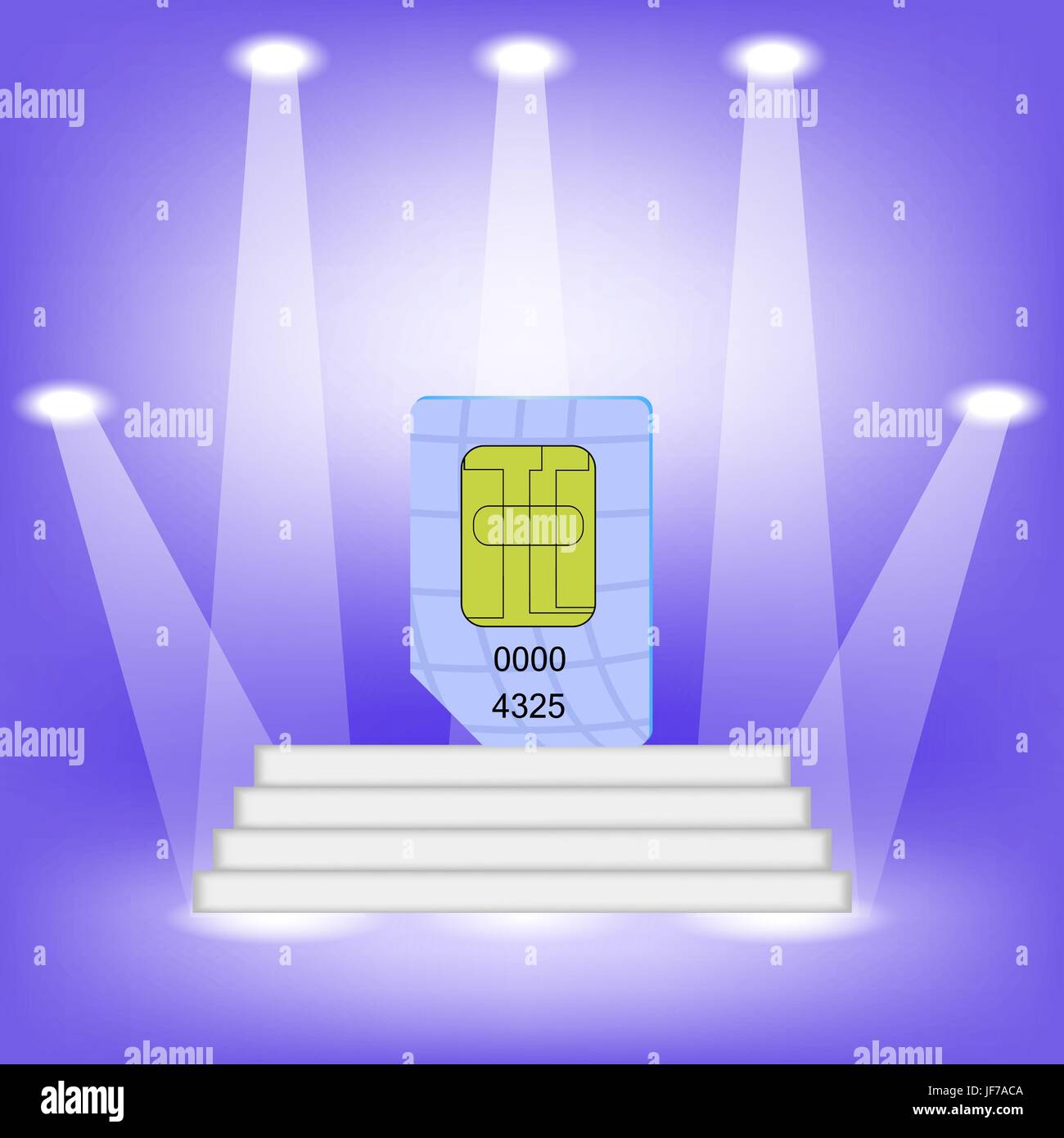 Blue gsm phone sim card Stock Vector Images - Alamy