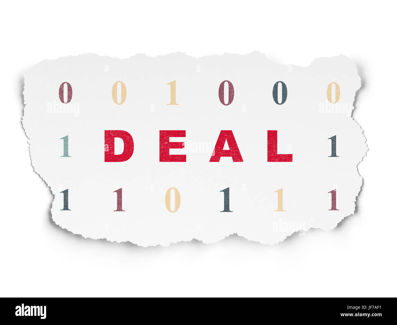 Business concept: Deal on Torn Paper background Stock Photo - Alamy
