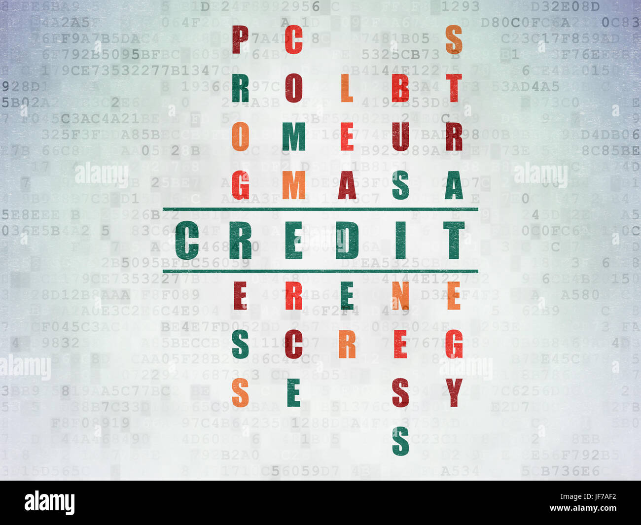 Business concept: Credit in Crossword Puzzle Stock Photo - Alamy