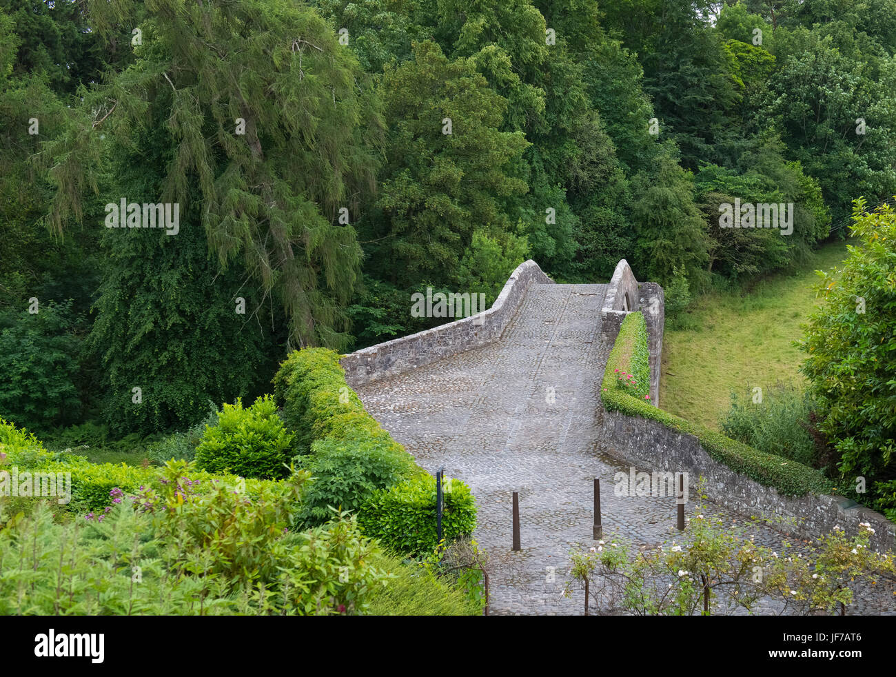 The Old and ancient Bridge or Brigg at Alloway Ayr Scotland Stock Photo ...