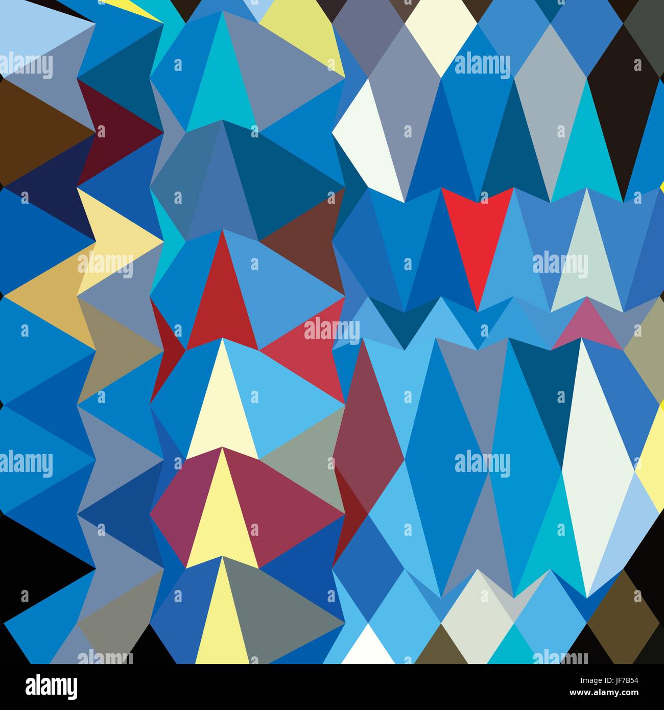 Blue Sapphire Abstract Low Polygon Background Stock Vector Image & Art ...