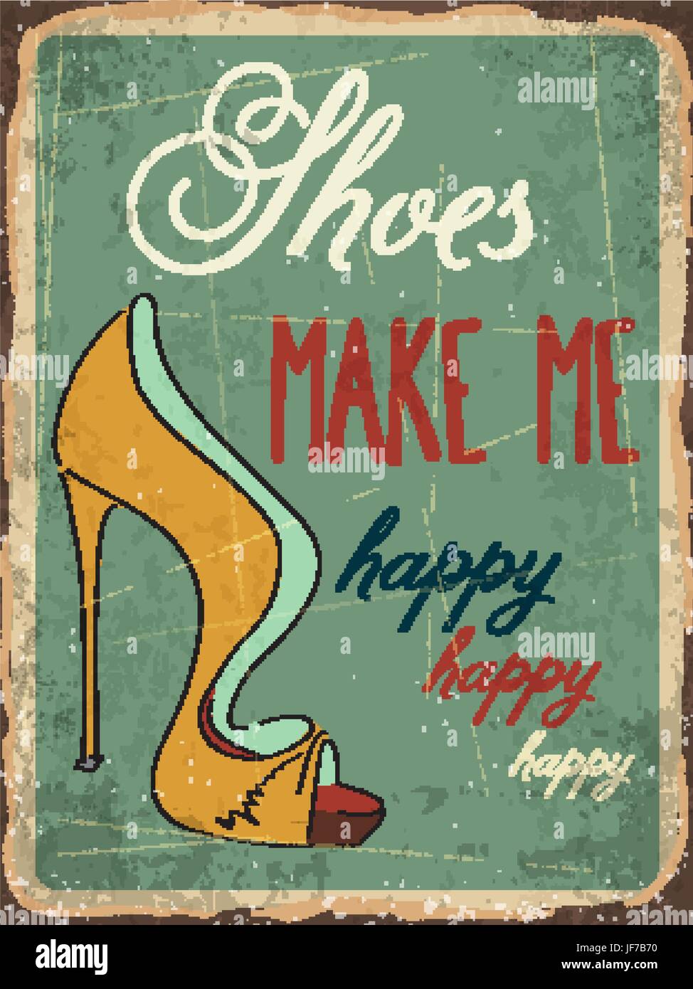 Retro shoes design hi-res stock photography and images - Alamy