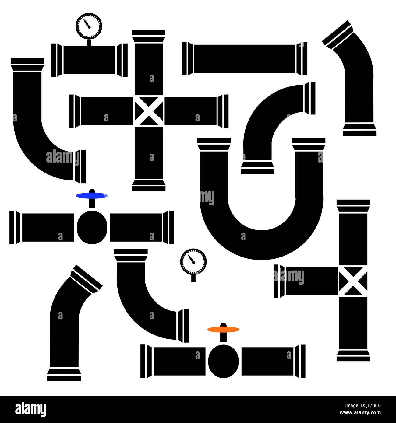 Water pipes cross section Cut Out Stock Images & Pictures - Alamy