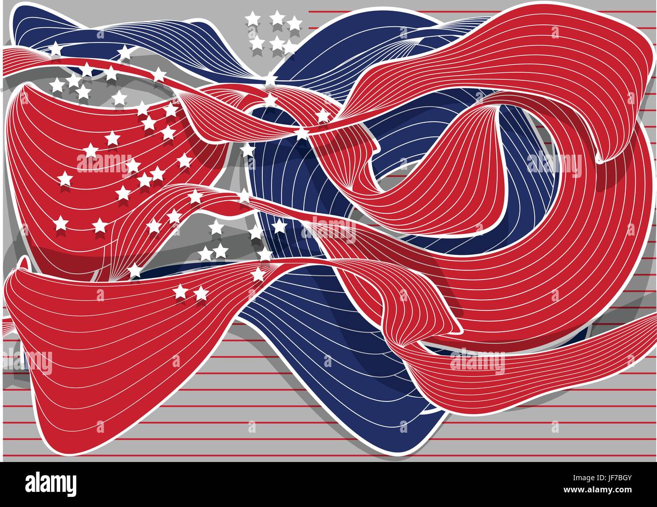 abstract american flag Stock Vector Image & Art - Alamy