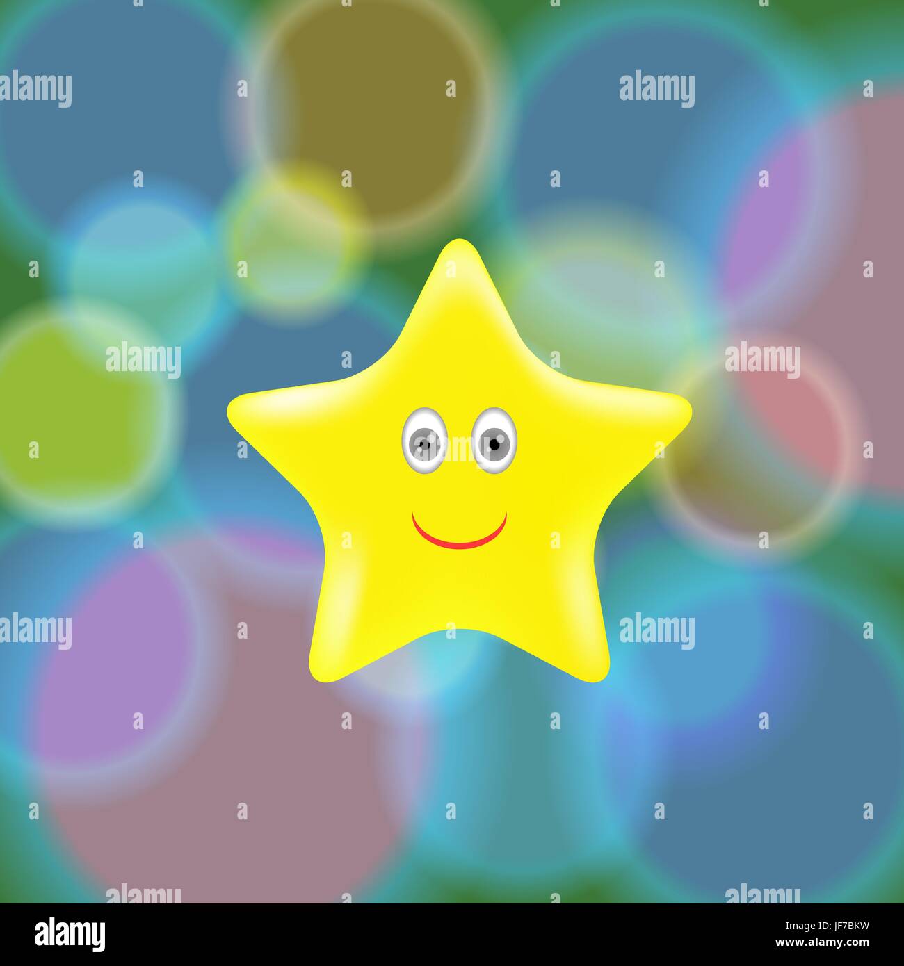 Yellow Gold Single Star on Blurred Background Stock Vector Image & Art ...