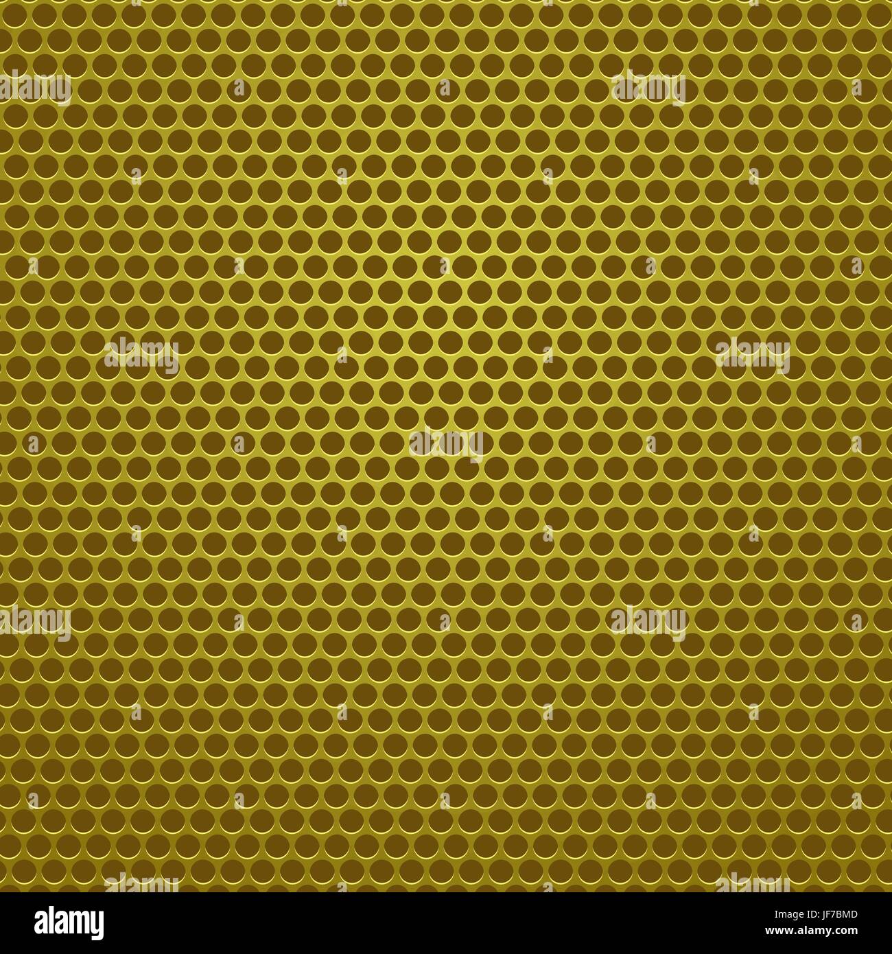 Iron Perforated Texture. Yellow Steel Perforated Background Stock ...
