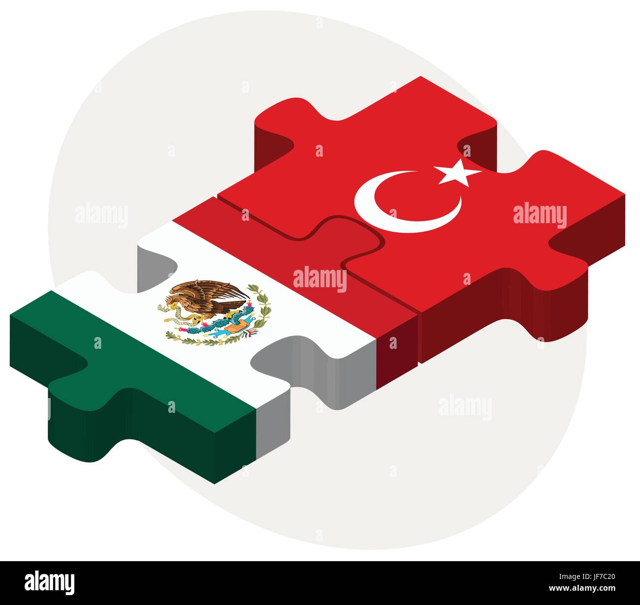 Mexico and Turkey Flags in puzzle Stock Vector Image & Art - Alamy