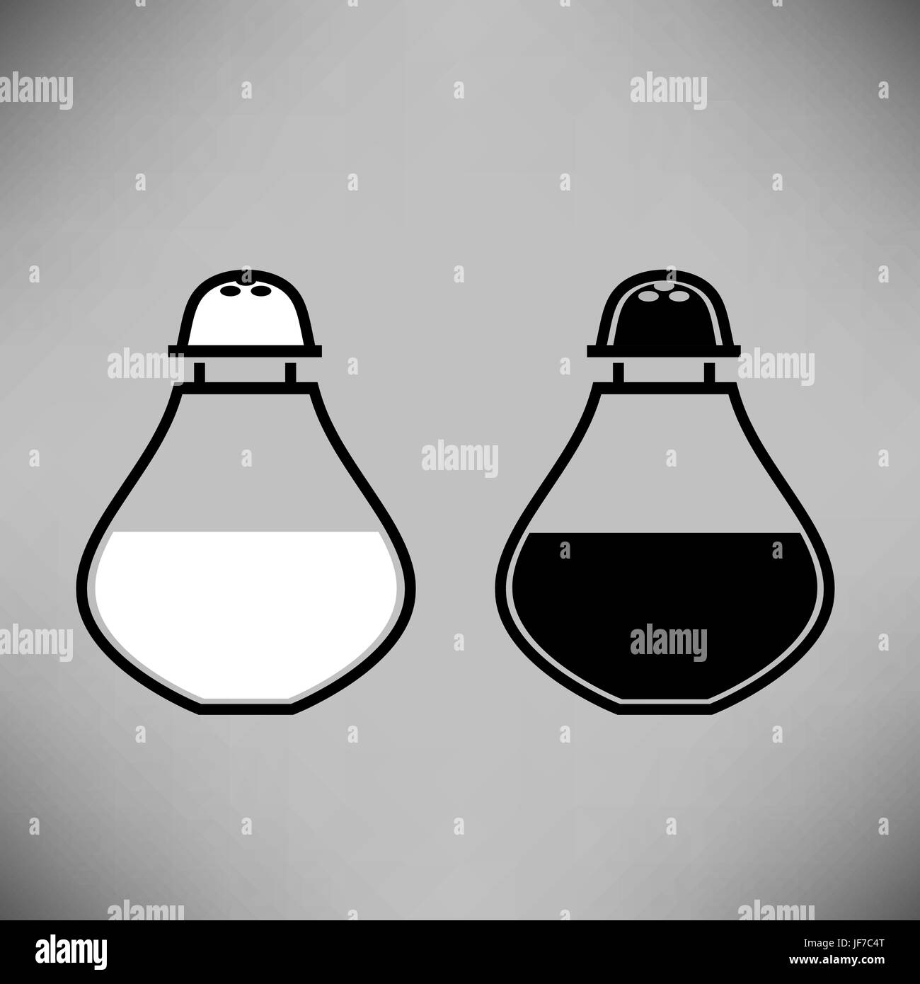 Pepper shaker salt vector Black and White Stock Photos & Images - Alamy