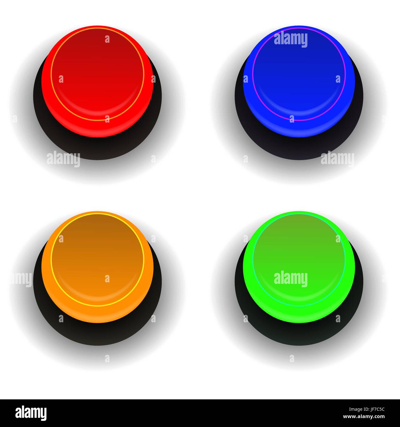 Set of Colorful Buttons Stock Vector Image & Art - Alamy