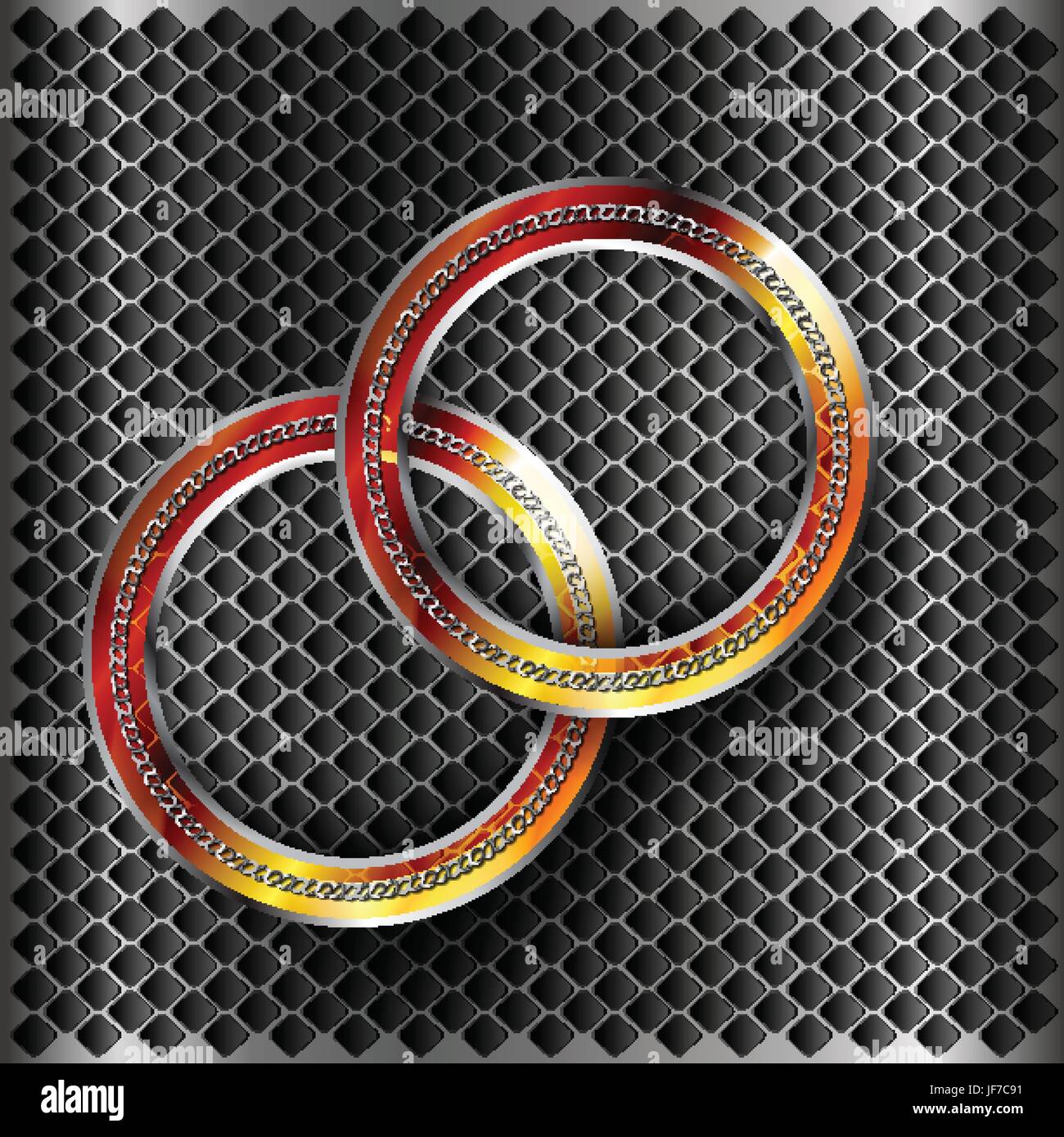 Ring square brass circle hi-res stock photography and images - Alamy