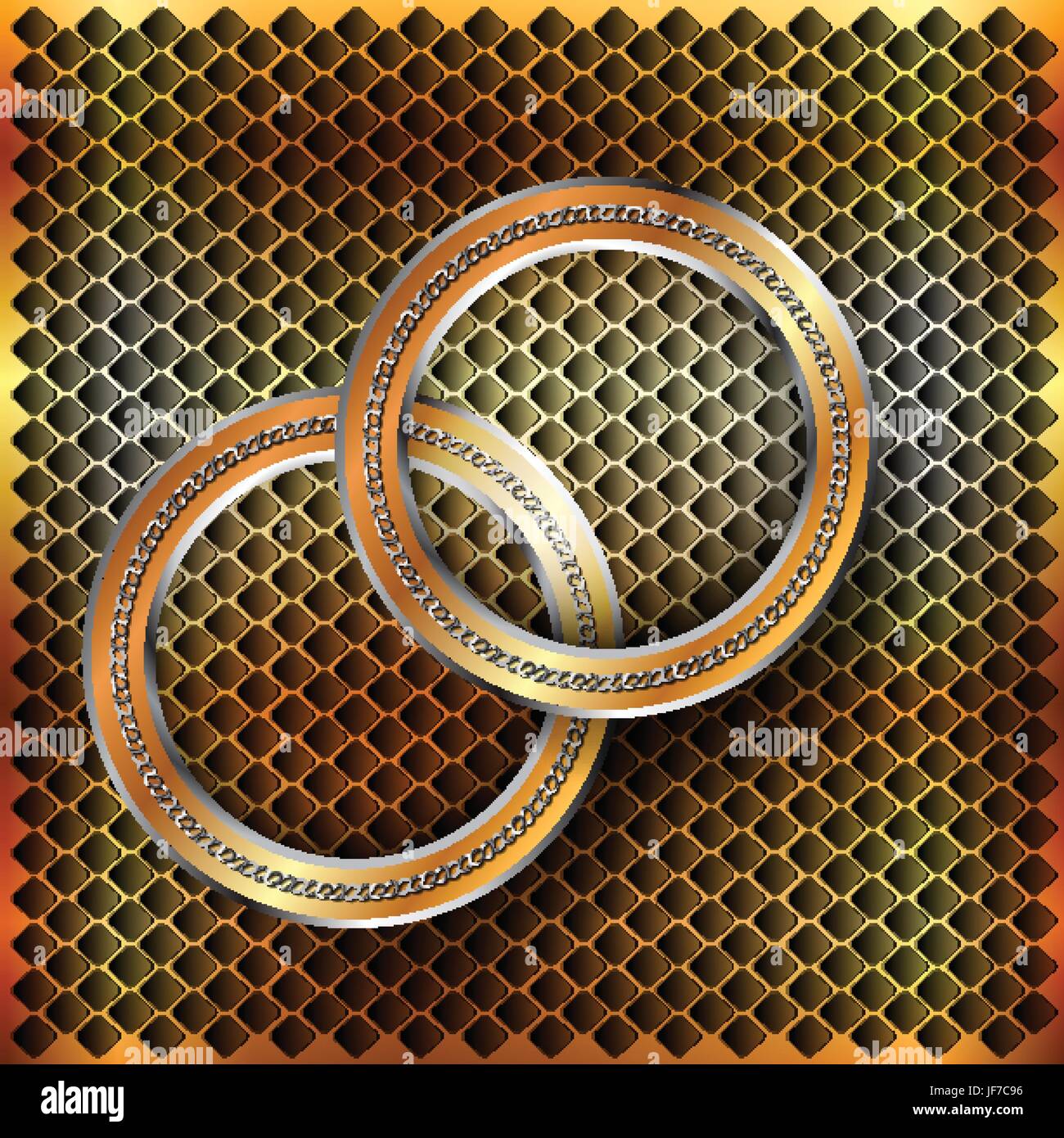 Ring square brass circle hi-res stock photography and images - Alamy