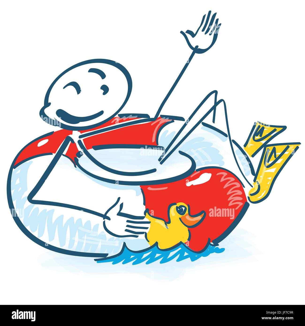 Swimming pool floating on Stock Vector Images - Alamy