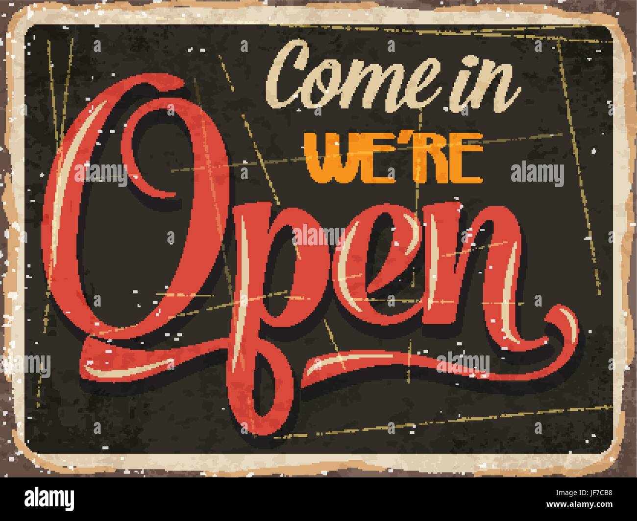 Open sign in vintage hi-res stock photography and images - Alamy