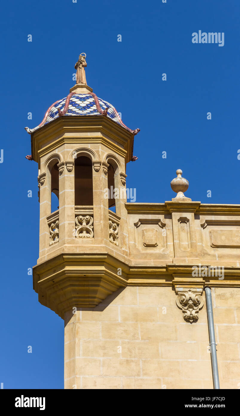 Corner detail of the Salvador and Santa Monica church in Valencia ...