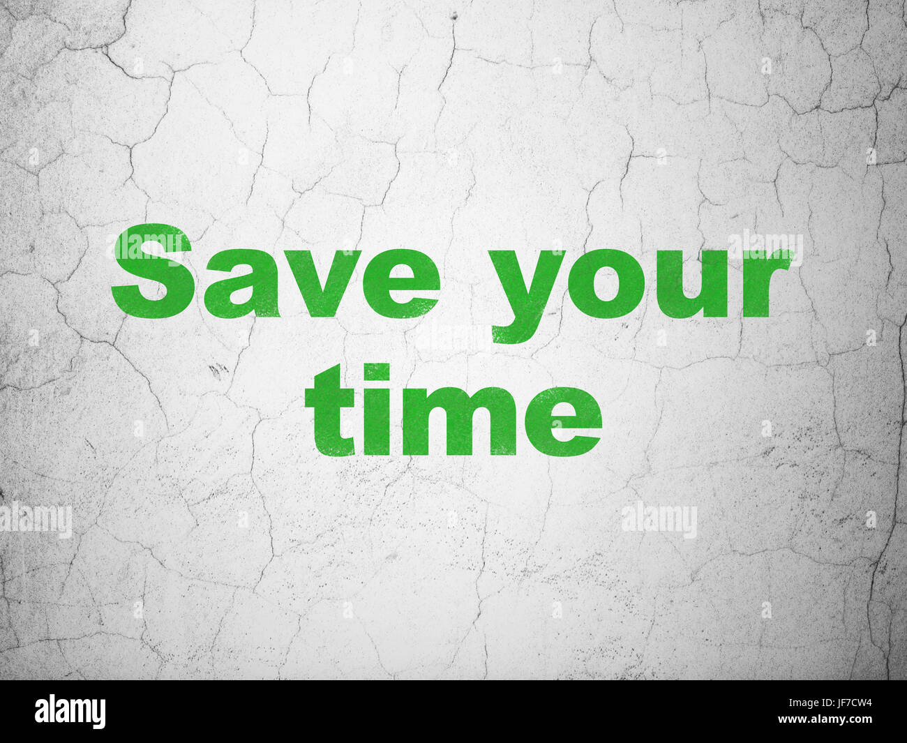 Timeline concept: Save Your Time on wall background Stock Photo - Alamy