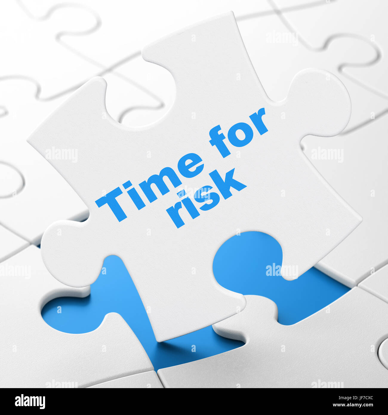 Timeline concept: Time For Risk on puzzle background Stock Photo - Alamy