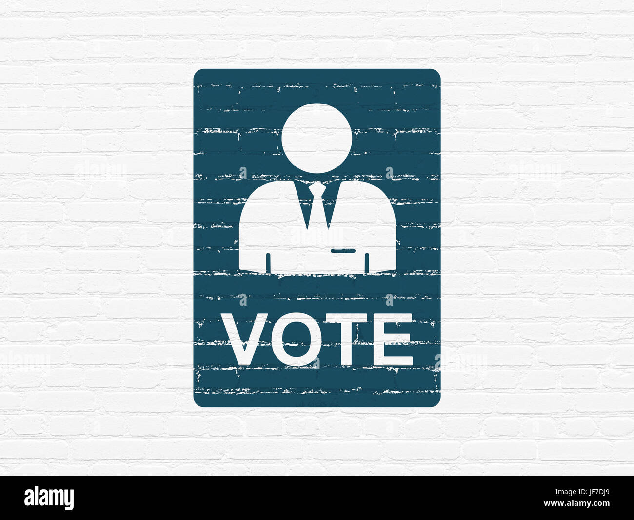 Political concept: Ballot on wall background Stock Photo - Alamy