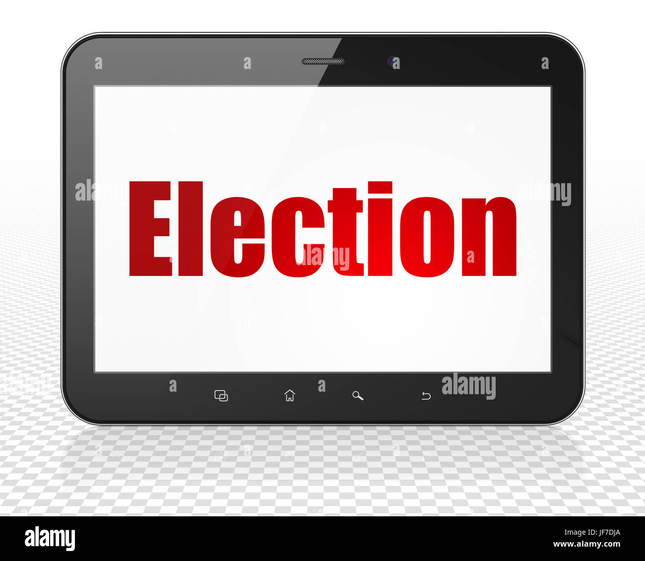 Political concept: Tablet Pc Computer with Election on display Stock ...