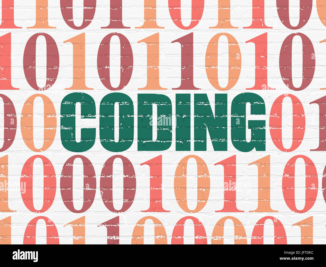 Software concept: Coding on wall background Stock Photo - Alamy