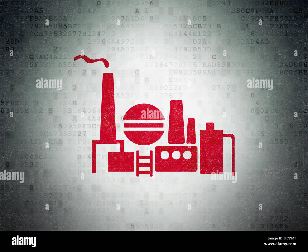 Industry concept: Oil And Gas Indusry on Digital Data Paper background ...