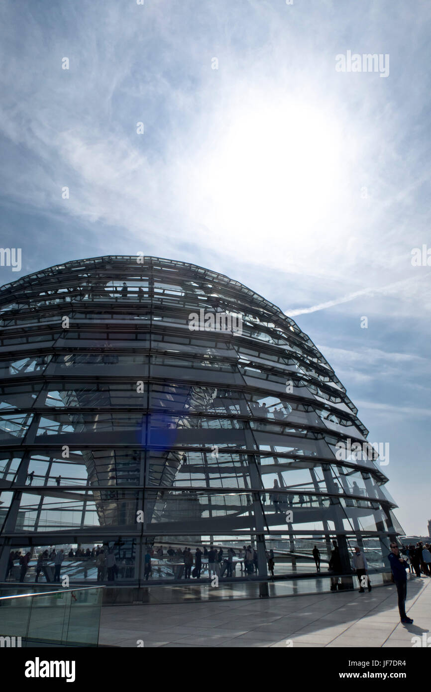 dome of the Reichstag, architect Norman Foster, Berlin, Germany Stock ...