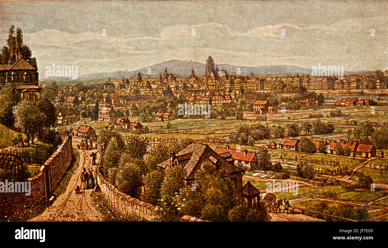 Frankfurt, Germany, 1850 Stock Photo - Alamy