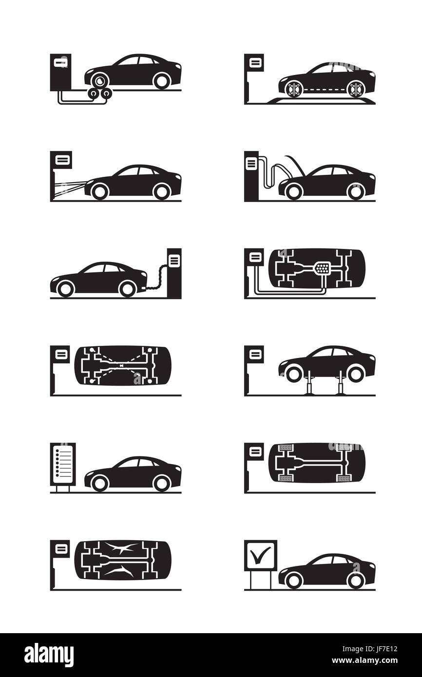 Cars safety inspection - vector illustration Stock Vector Image & Art ... Cars safety inspection - vector illustration Stock Vector Image & Art ...