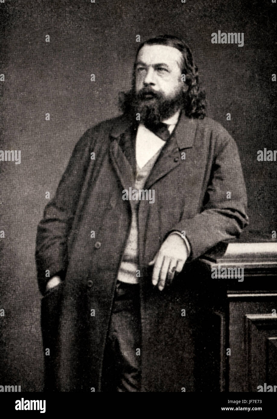 Theophile Gautier - portrait of the French poet, dramatist, writer and ...