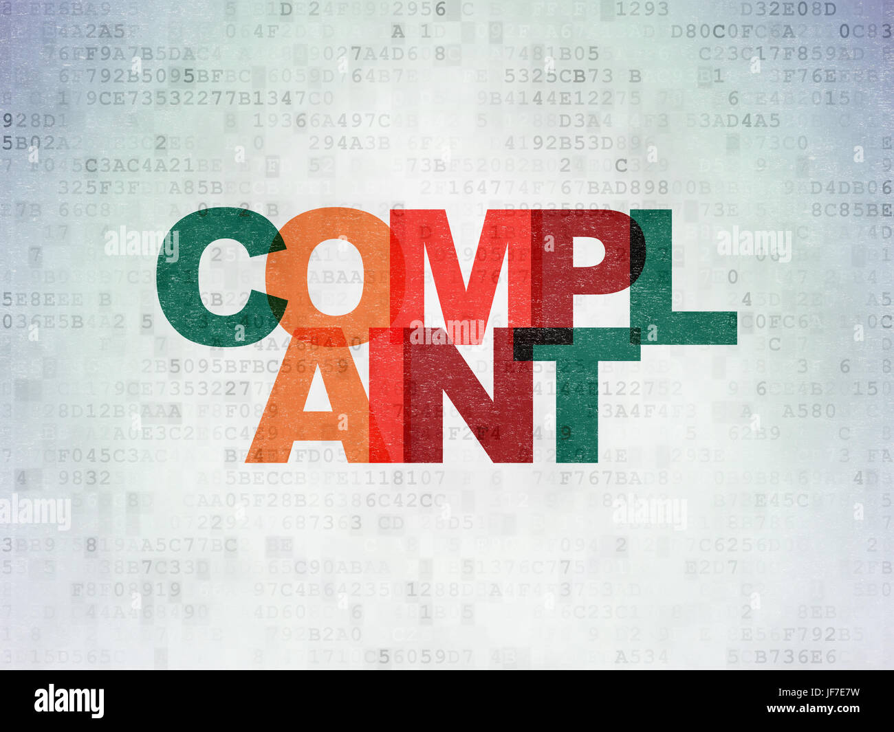 Law concept: Complaint on Digital Data Paper background Stock Photo - Alamy