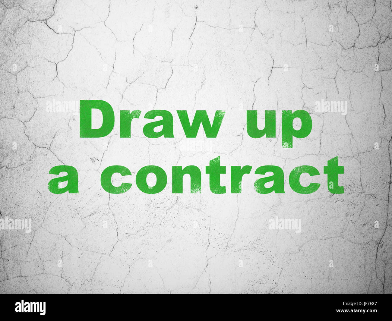 Law concept: Draw up A contract on wall background Stock Photo - Alamy