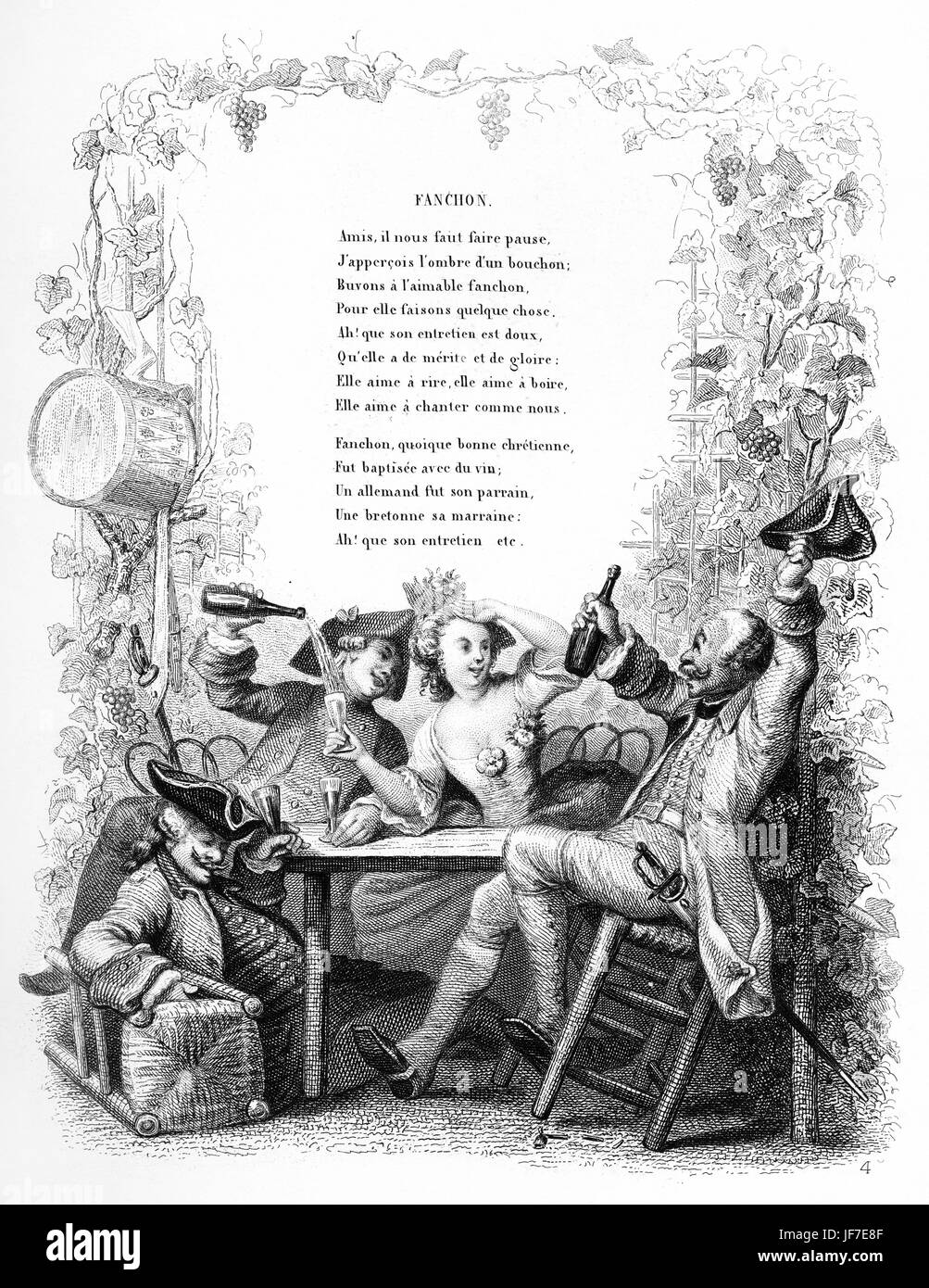 Fanchon - French garrison song With first part of the lyrics. Men ...