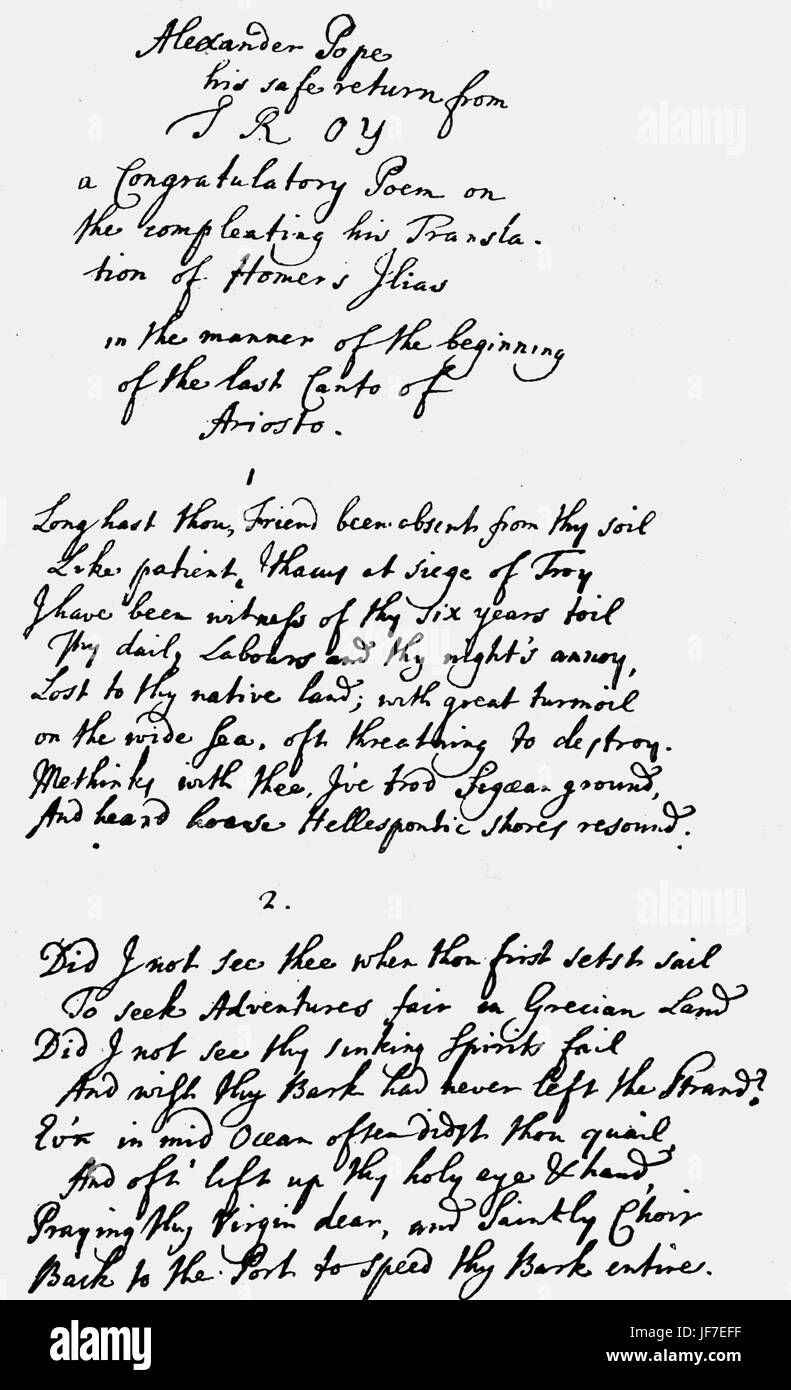 Alexander Pope Poems About Death