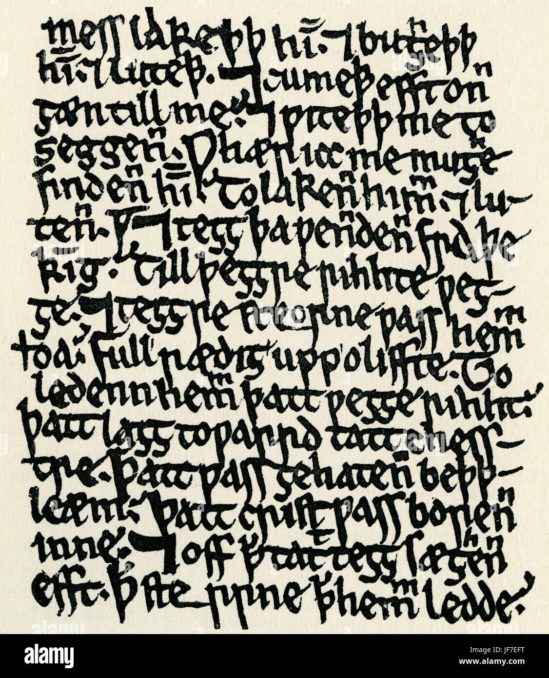Old english manuscript hi-res stock photography and images - Alamy