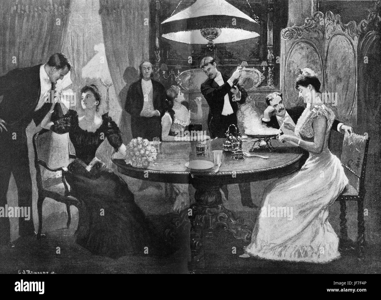 High society dress 19th century hi-res stock photography and images - Alamy