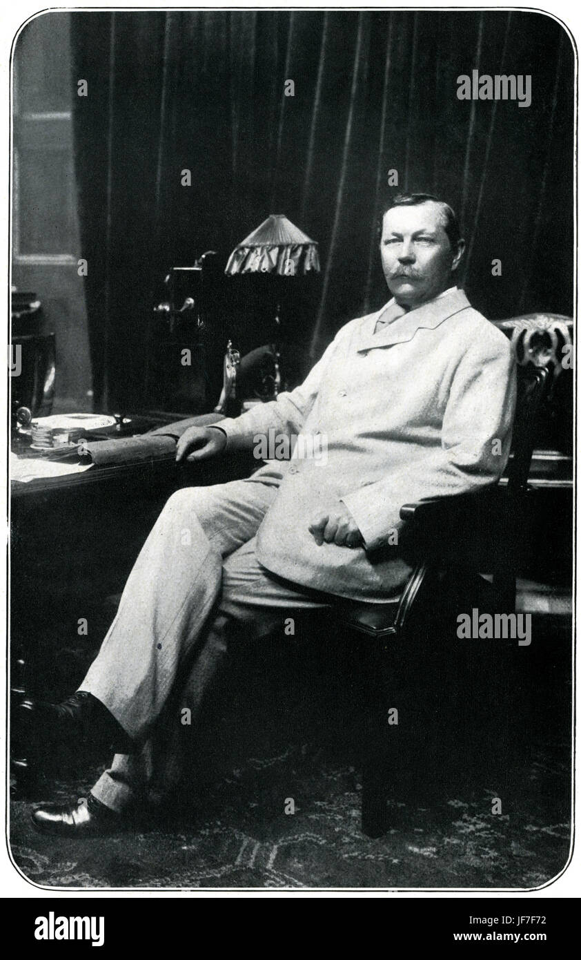 Sir Arthur Conan Doyle, portrait. ACD, Scottish author and crime writer ...