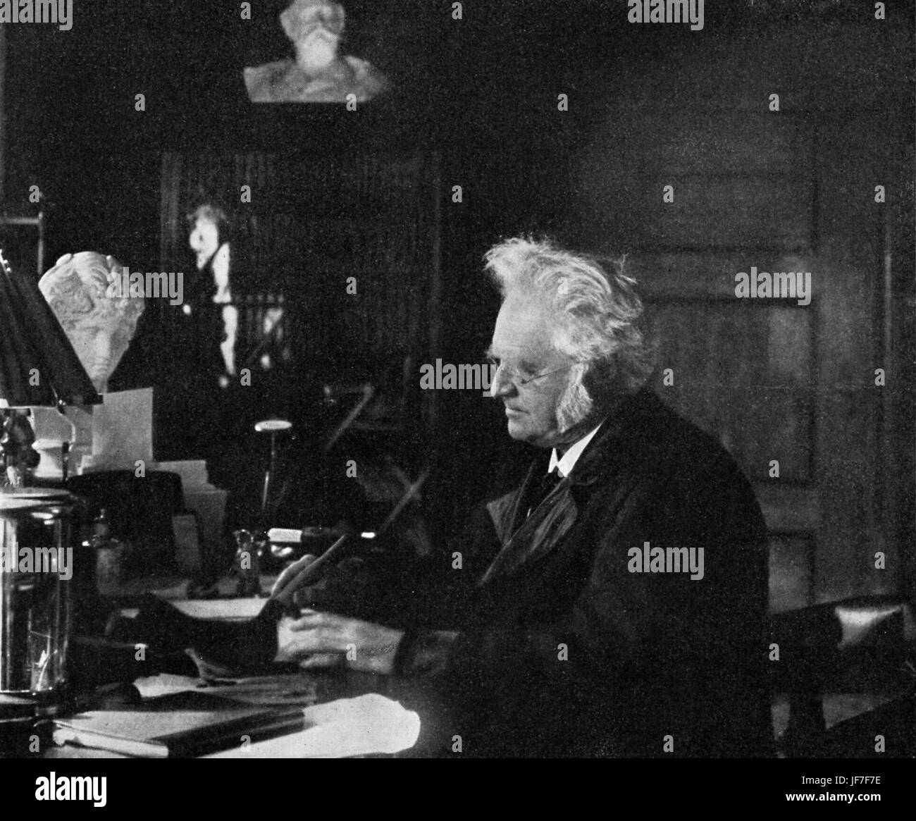 Bjørnstjerne Bjørnson / Bjoernson at his writing table, Norwegian ...