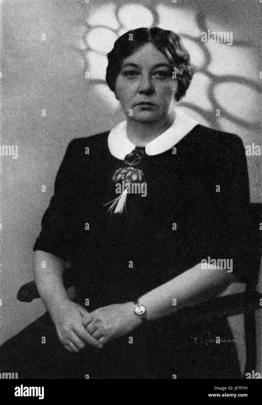 Sigrid Undset, Norwegian writer who was awarded the Nobel Prize for ...