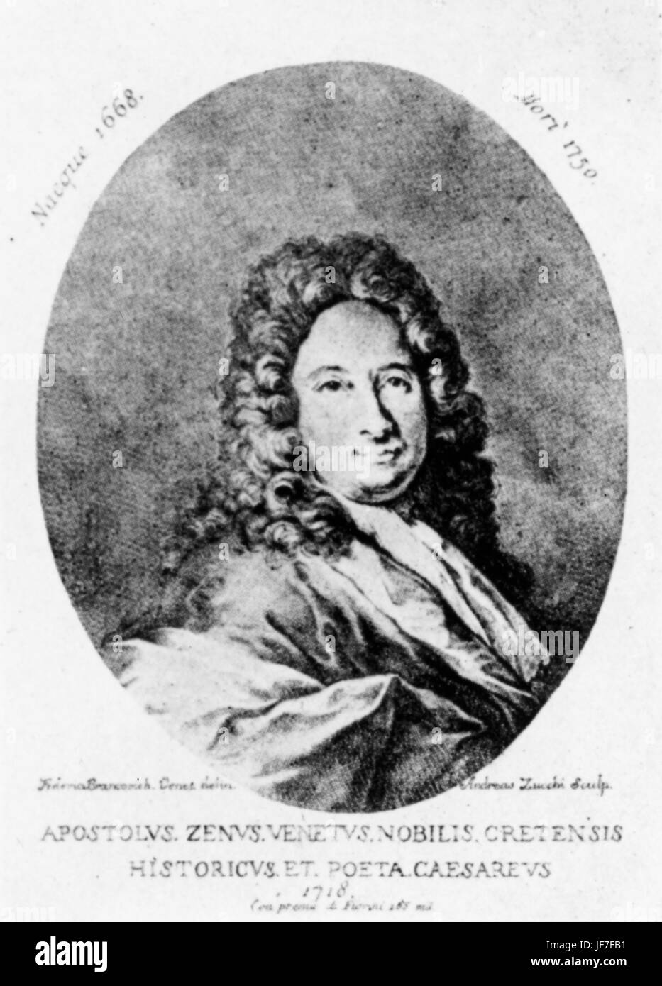 Apostolo Zeno, Venetian poet, librettist, journalist, and man of ...