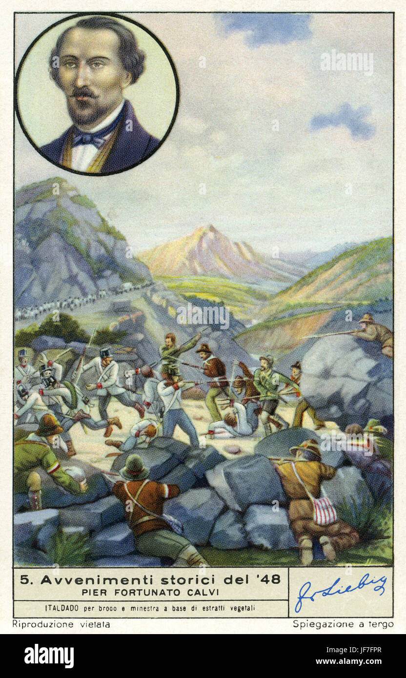 Pietro / Pier Fortunato Calvi. One of martyrs of Belfiore. 15 February ...