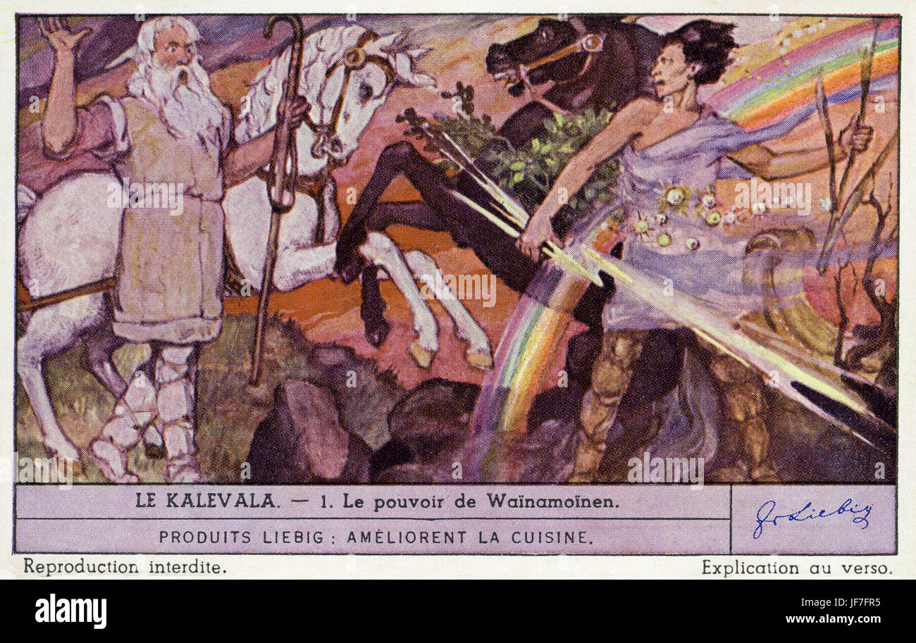 Kalevala, Finnish national epic, traditional songs collected by Elias ...