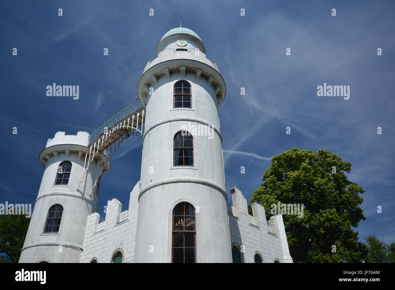 The castle on the Peacock Island (Pfaueninsel) in Berlin on June 11 ...