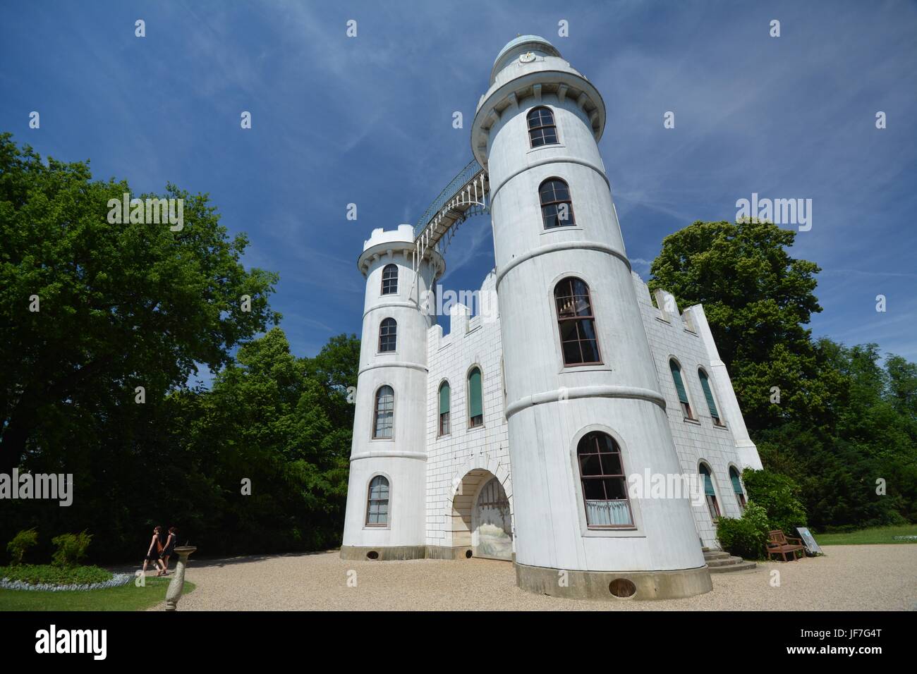 The castle on the Peacock Island (Pfaueninsel) in Berlin on June 11 ...