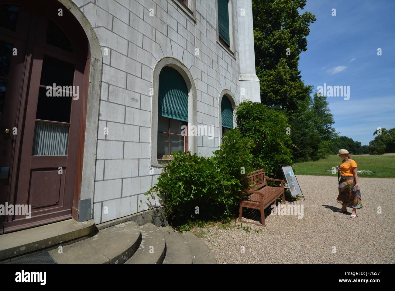 The castle on the Peacock Island (Pfaueninsel) in Berlin on June 11 ...