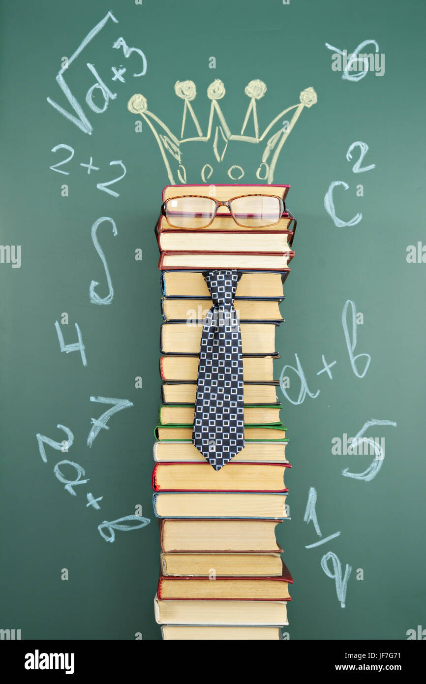 Education unusual concept, mathematics is the Queen of Sciences Stock ...