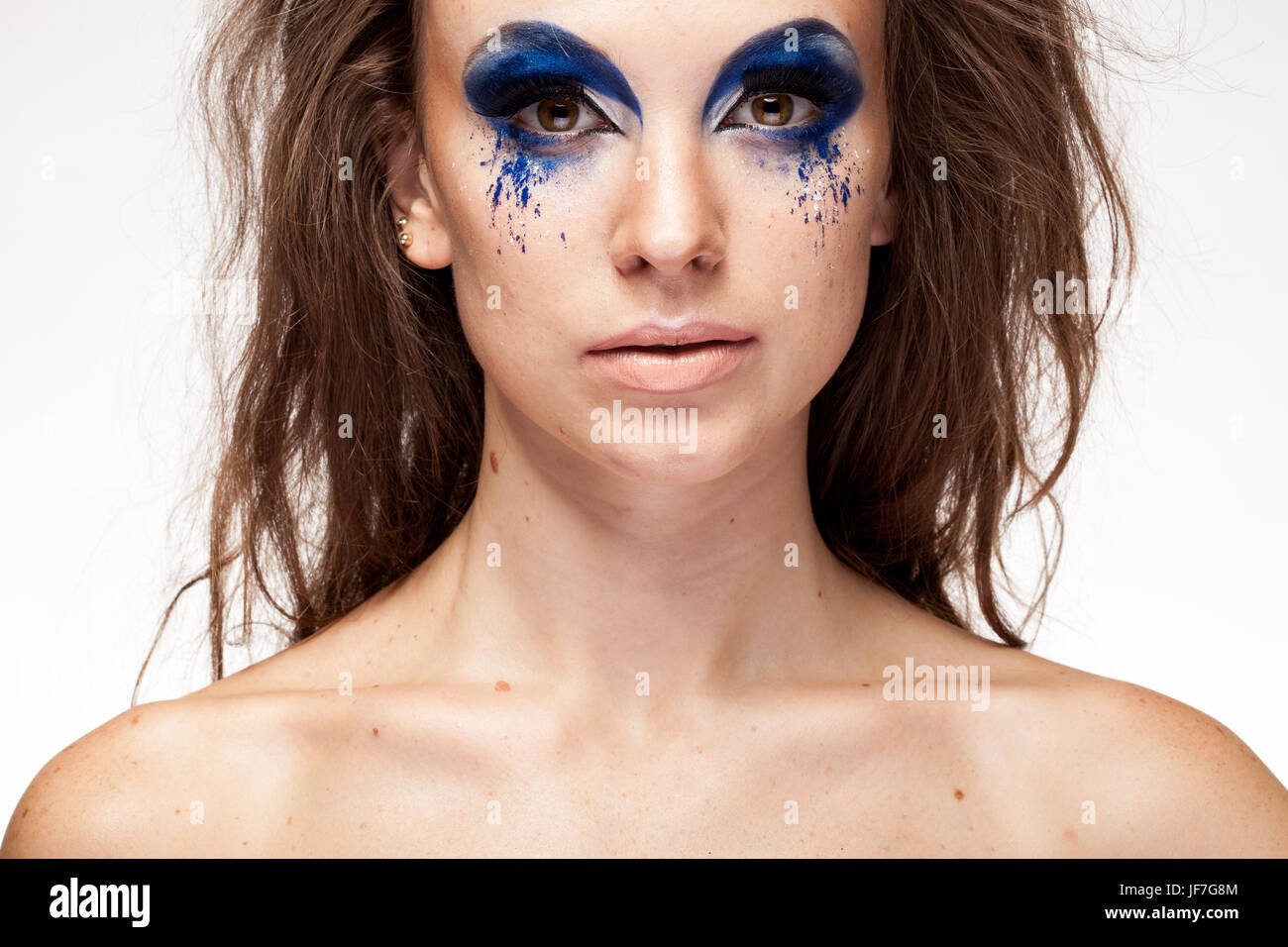 seductive Woman with creative make up Stock Photo - Alamy